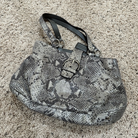 Coach | Bags | Coach Python Snake Leather Handbag | Poshmark